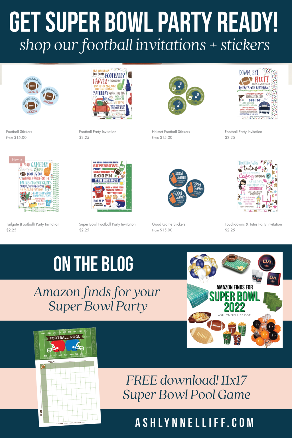 Plan your Super Bowl Party + Free Download! - ashlynnelliff.com