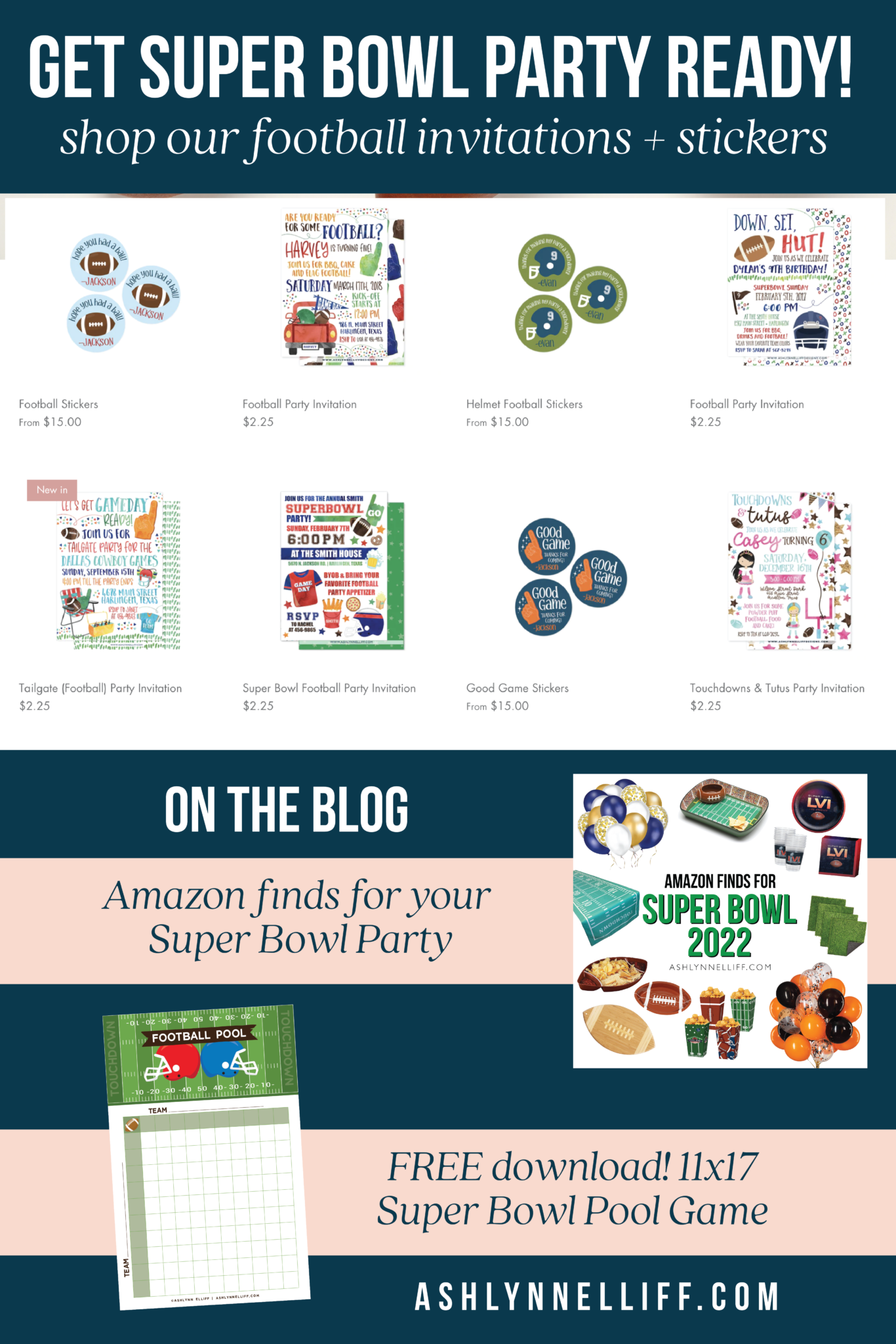 Plan your Super Bowl Party + Free Download! - ashlynnelliff.com